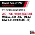 Pop & Lock PL6250 Manual Tailgate Lock Add-On Kit for 2017-2018 Honda ...
