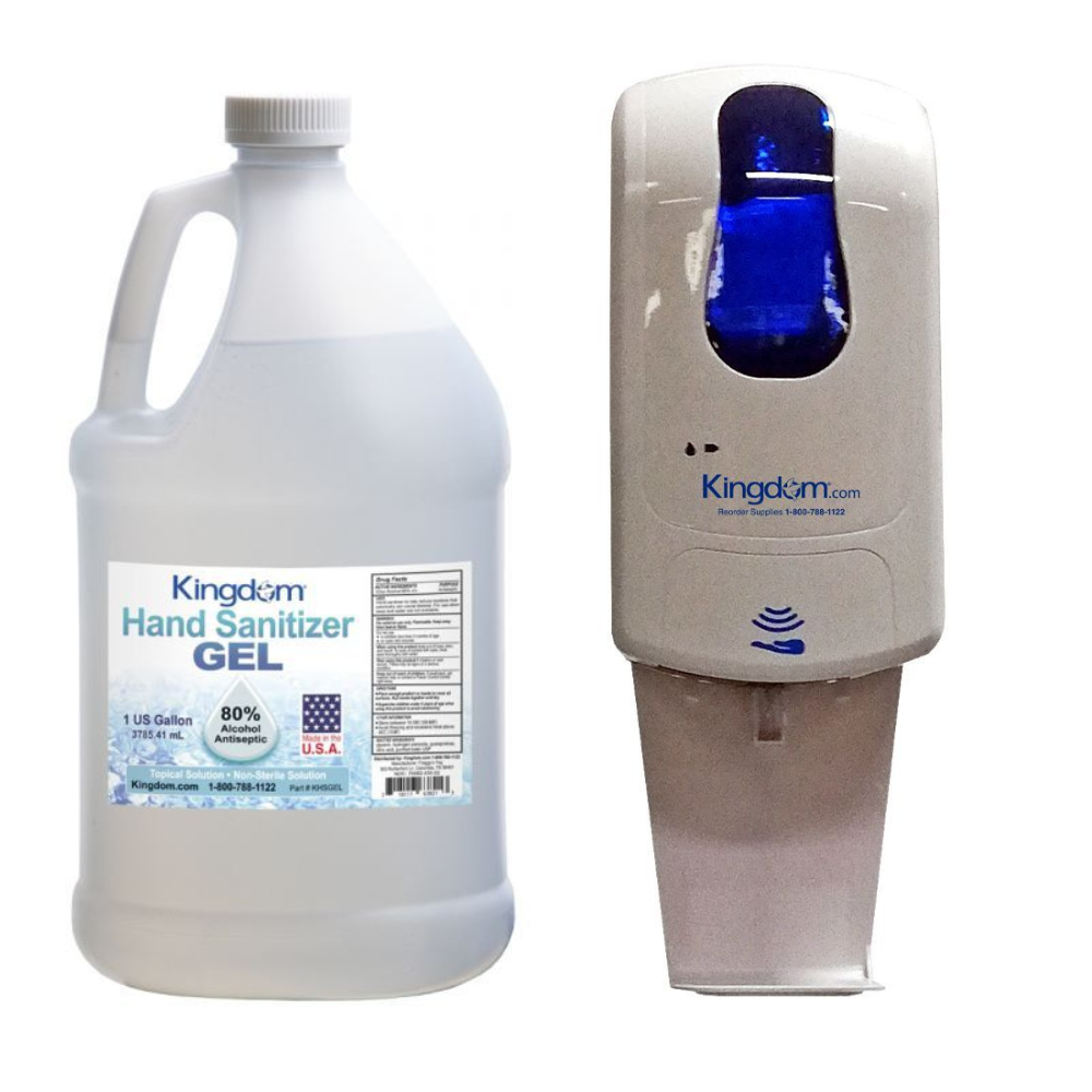 Kingdom Automatic Touchless Hand Sanitizer Dispenser with 3 Adjustable ...