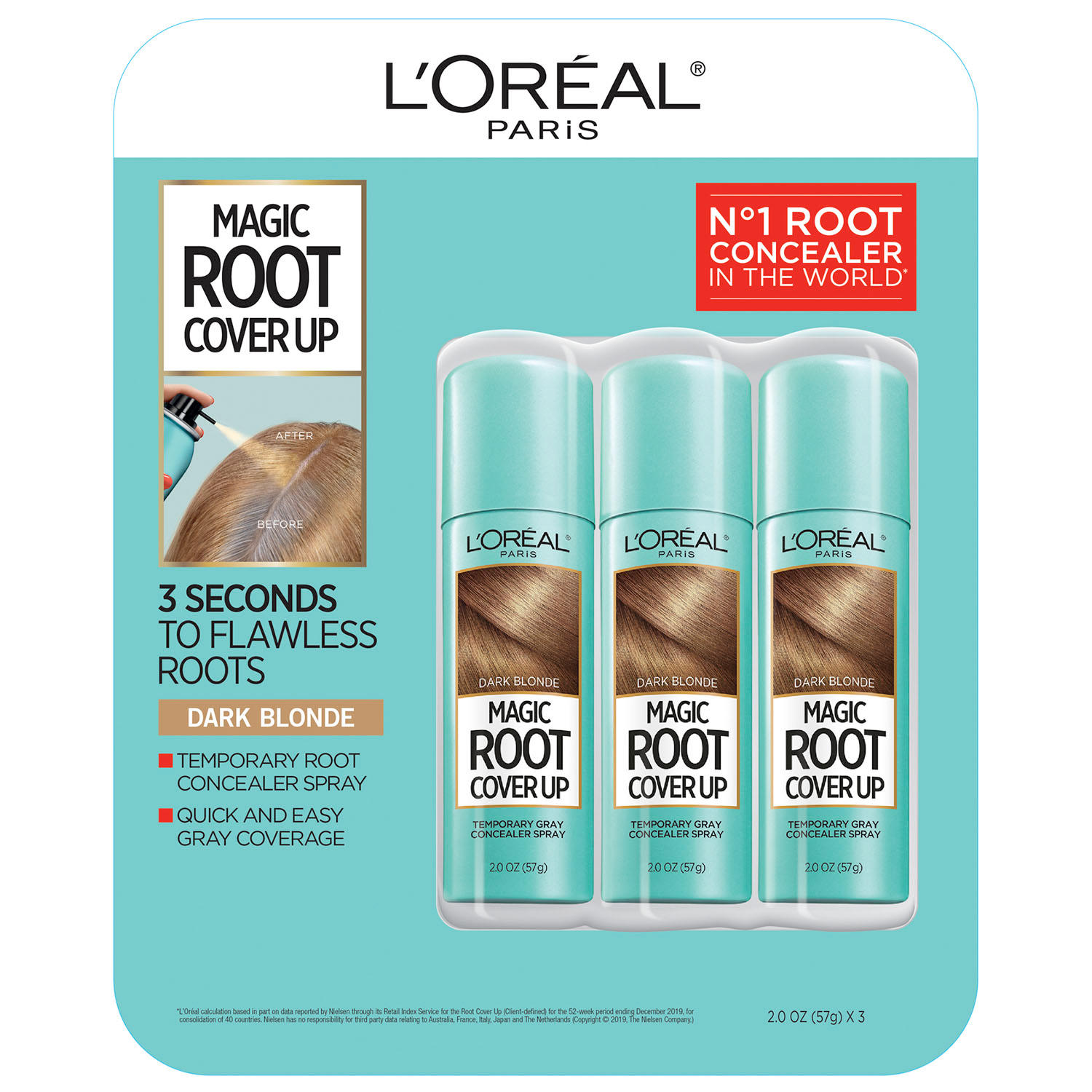 L'Oreal Paris Magic Root Cover Up Dark Blonde (3 pk.) - Walmart.com