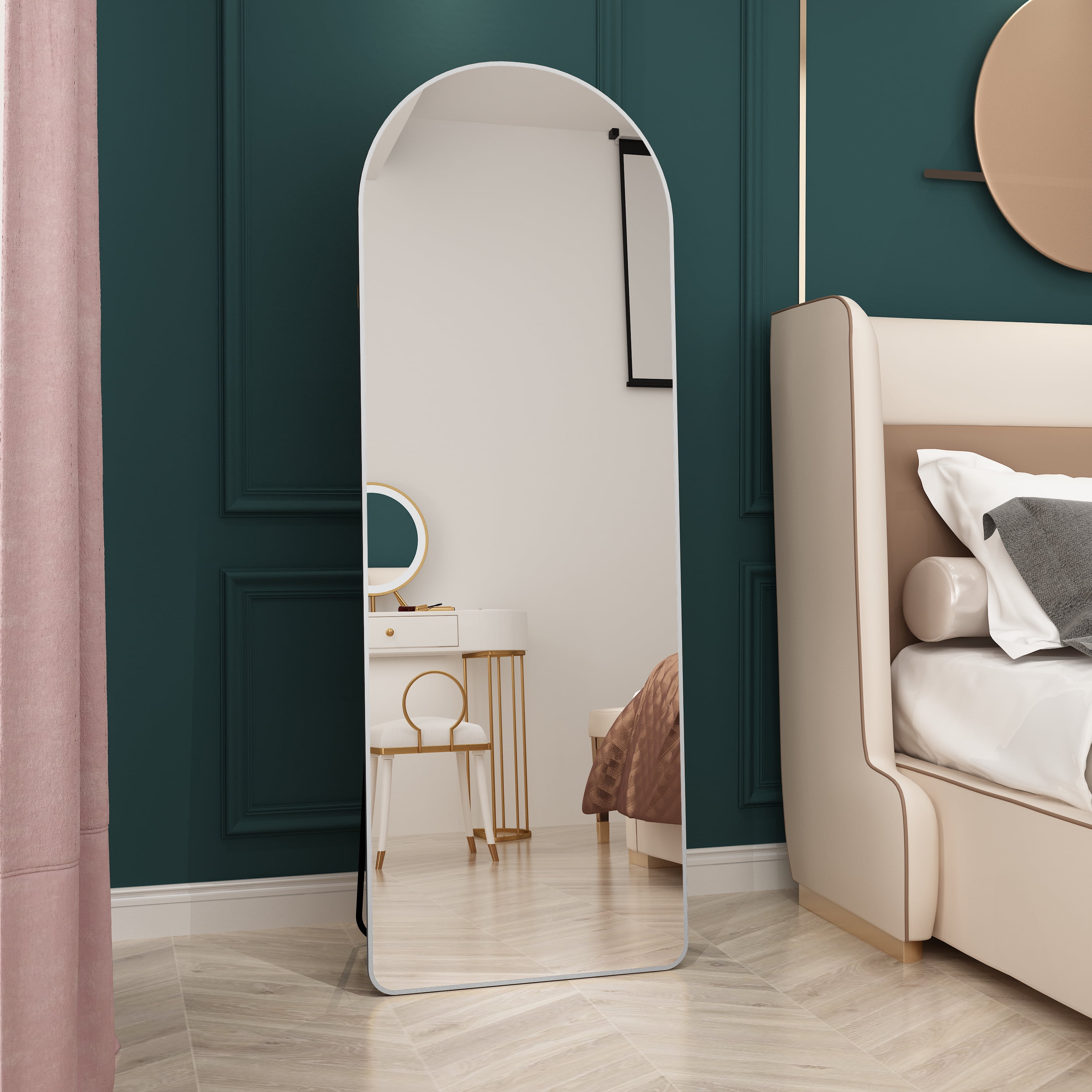 Floor Mirror, Full Length Mirror Standing Hanging or Leaning Against ...
