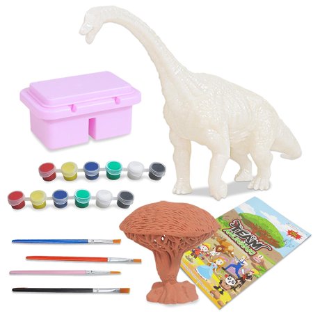 Diy Painted Dinosaur White Blank Model Graffiti Brachiosaurus Painting ...