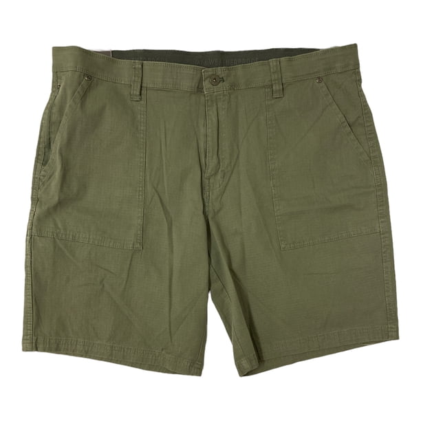 Weatherproof Men's Flex Waistband Utility Trail Ripstop Shorts (Green ...
