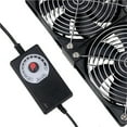 Server PC Cooling Fan 120mm 3000RPM With Controller, 12V/220V Dual ...