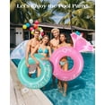 HeySplash Pool Floats for Adults, Inflatable Diamond Ring Pool Float ...