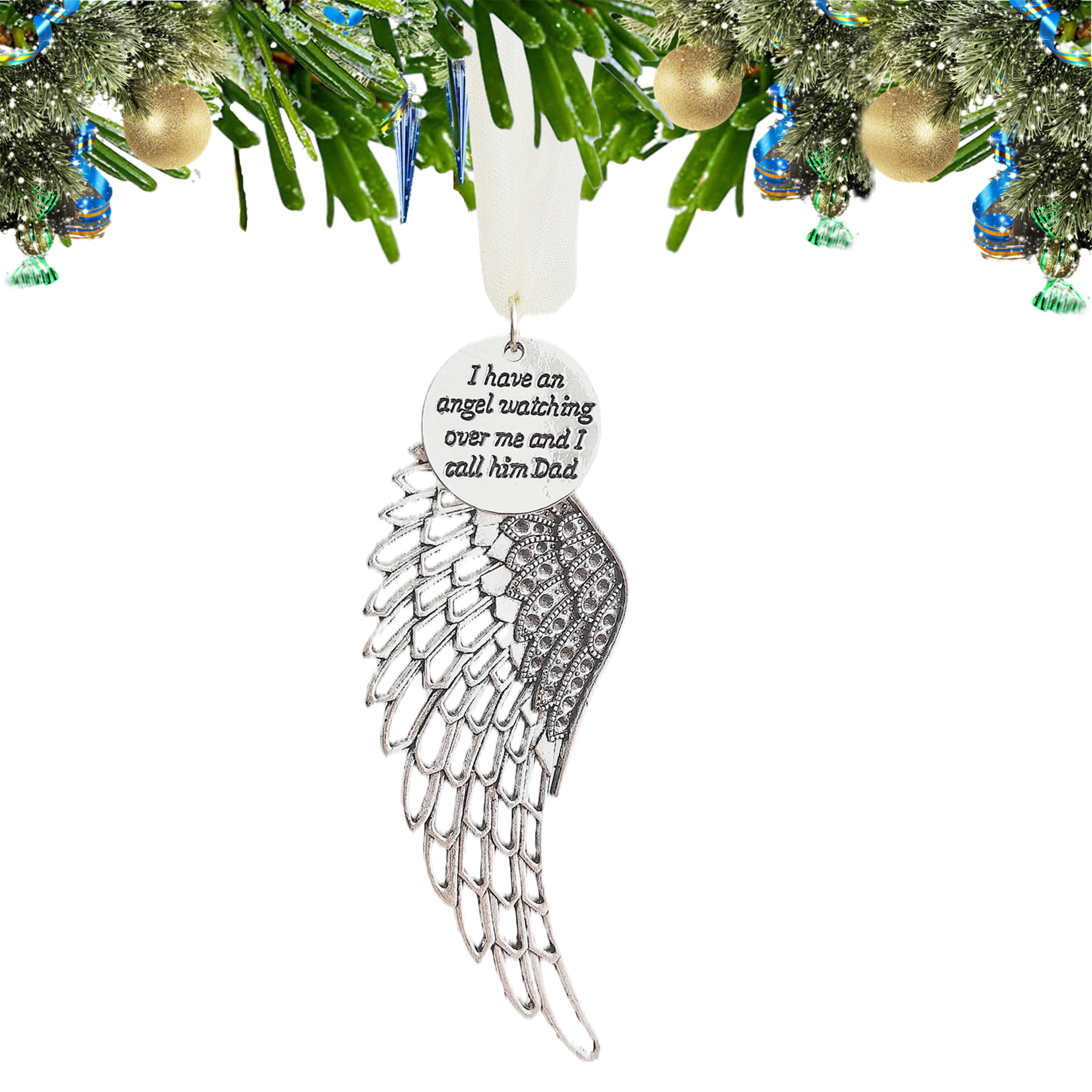 Angel Wing Ornaments For Christmas Tree Unique Sympathy Personalized