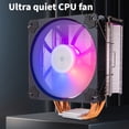 4 Heat Pipe PC Computer Chassis Cooling Fan Easy Installation PWM 4Pin ...