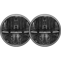 Rigid Industries 7" Round Black LED Headlights W/H13H4 /2 - Walmart.com