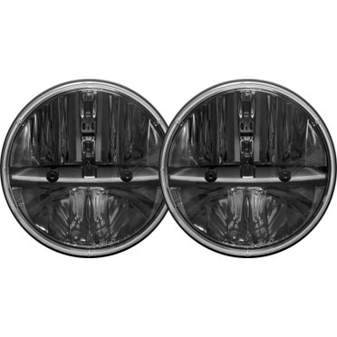 Rigid Industries Truck-Lite 7" Round Heated LED Headlights (Black ...