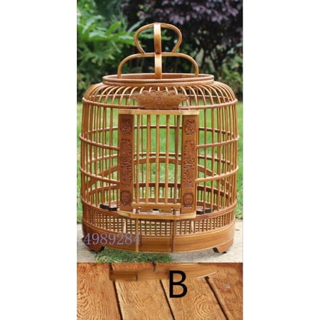 Bamboo Handmade Small Canary birdcage Bird house box Home Decoration ...