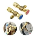 R12 R410 Refrigerant Charging Valve, Air Conditioning Liquid Safety Valve Copper Flow Control ...