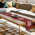 Christmas Table Runner Red Black Buffalo Check Plaid Snowflake Table ...