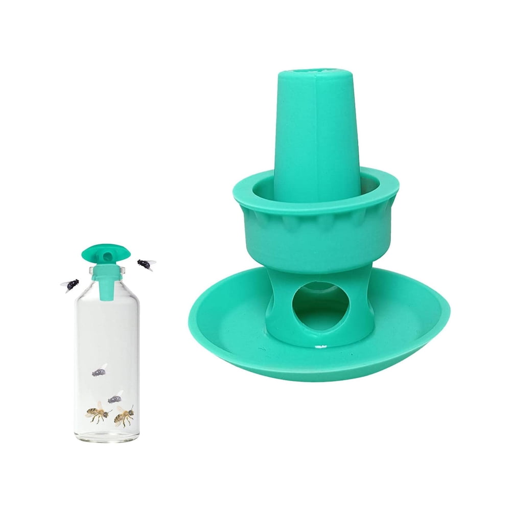 DeRong 2 Pack Outdoor Wasp Trap Outdoor Reusable Fly Trap Fly Trap Bee ...