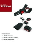 Hyper Tough 20-Volt 6-inch Mini Chainsaw with Battery and Charger, HT13 ...