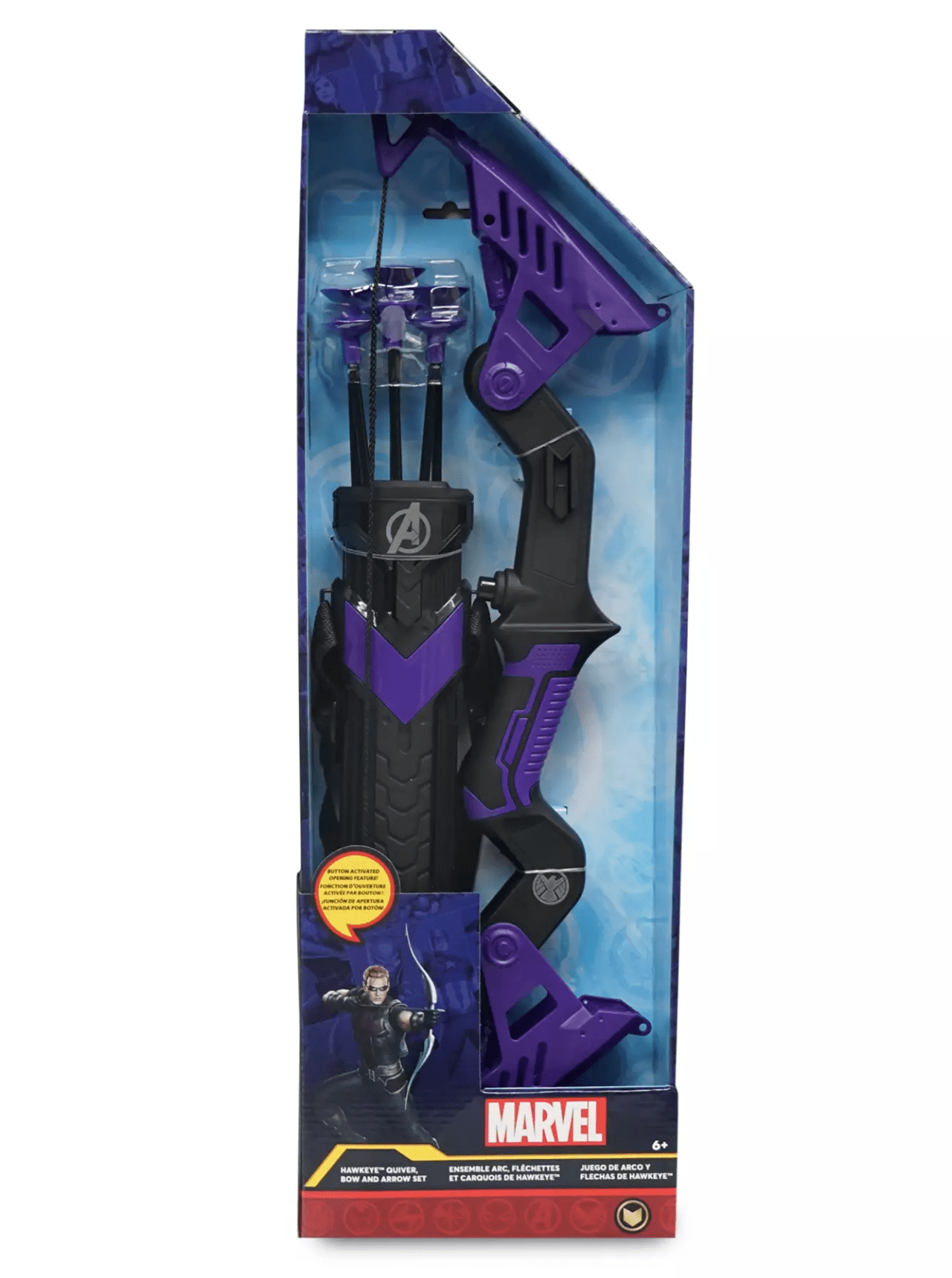 Disney Marvel Hawkeye Quiver Bow and Arrow Set Toy New with Box ...