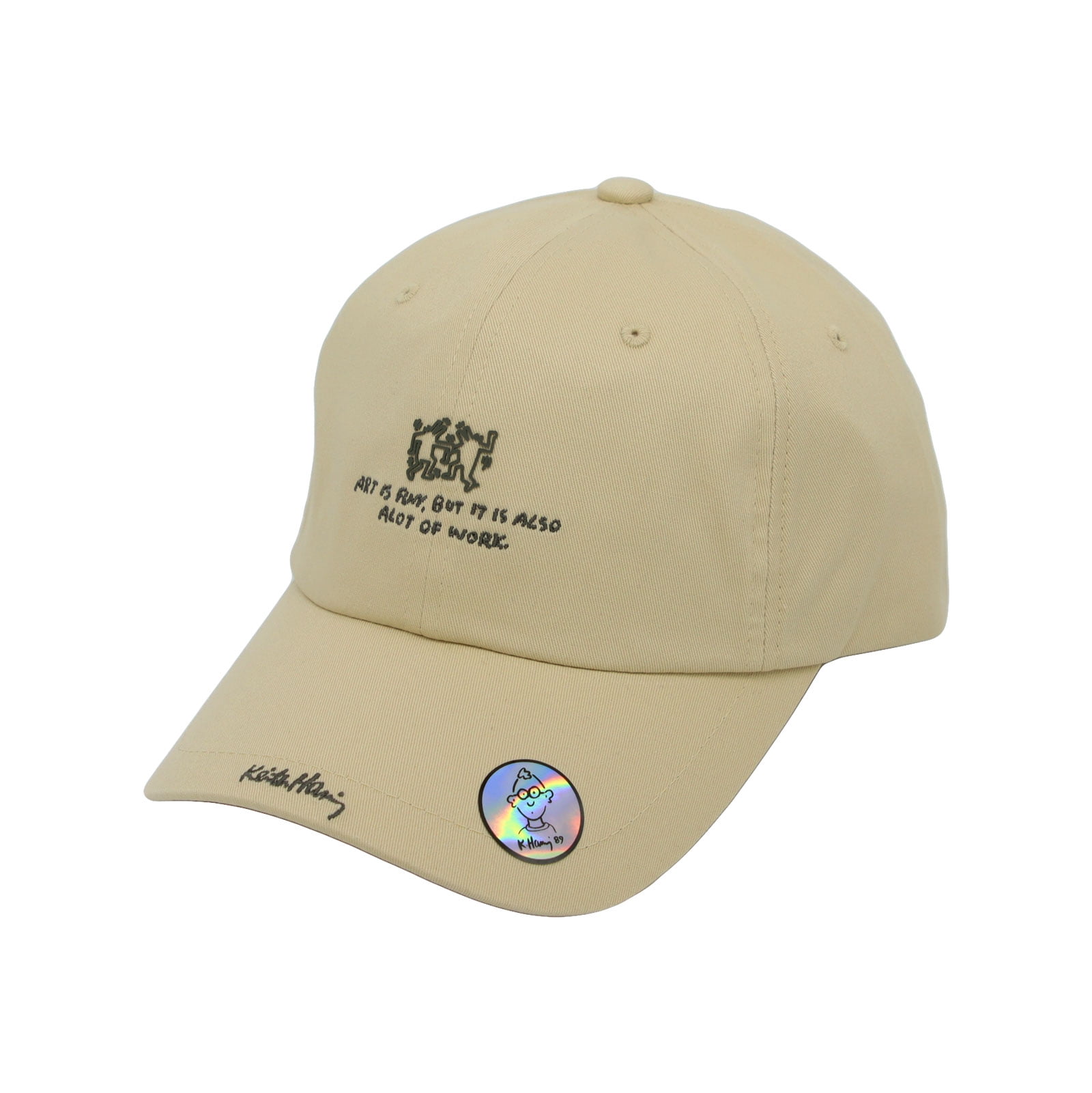 WITHMOONS Keith Haring Baseball Cap Pop Art Print Lettering Hat CR11322 ...