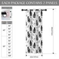 Black Cat and Butterfly White Pattern Blackout Curtains,Triple Weaved ...