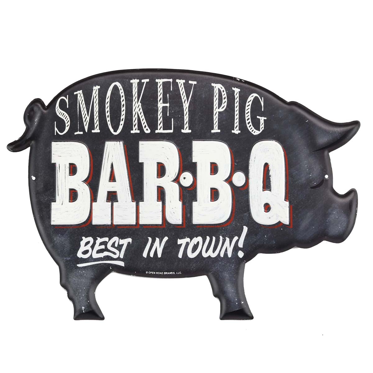 Smokey Pig Embossed Metal Sign - Walmart.com