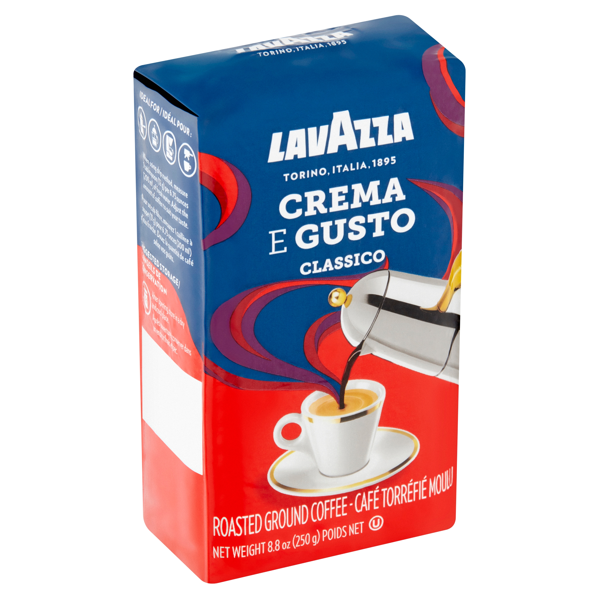Lavazza Crema E Gusto Classico Roasted Ground Coffee 8 8 Oz Walmart Lavazza Crema E Gusto Classico Roasted Ground Coffee 8 8 Oz Walmart
