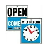 3 - U. S. Stamp and Sign Come In/open or Will Return Plastic Flip Sign ...