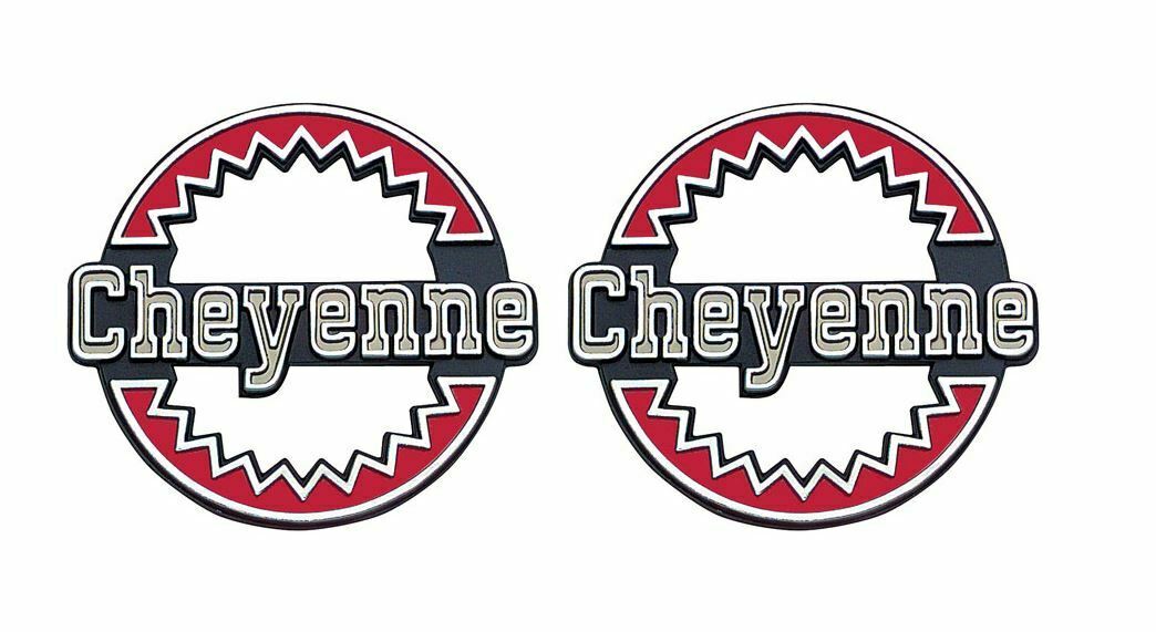 OER Cheyenne Quarter Panel Emblem Set 1973-1979 Chevy K5 Cheyenne ...