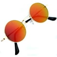 Round Sunglasses - Small (43mm) Gold Frame / Red Mirror Lens - Walmart.com