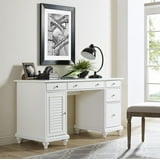 Crosley Palmetto Computer Desk, White - Walmart.com