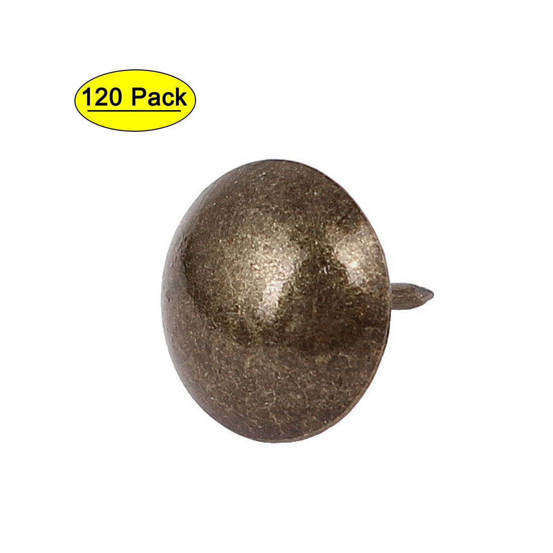 Household Metal Domed Head Upholstery Tack Nail Bronze Tone 14mm Dia ...