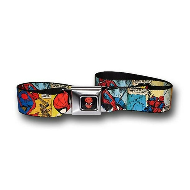 Spider-Man - Spider-Man Comic Panels Seatbelt Belt - Walmart.com ...