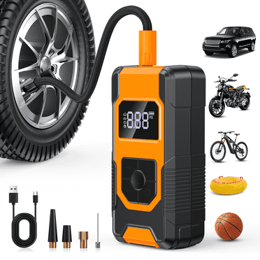 Dual Cylinder Tire Inflator Pump | Portable High-Power Air Compressor ...