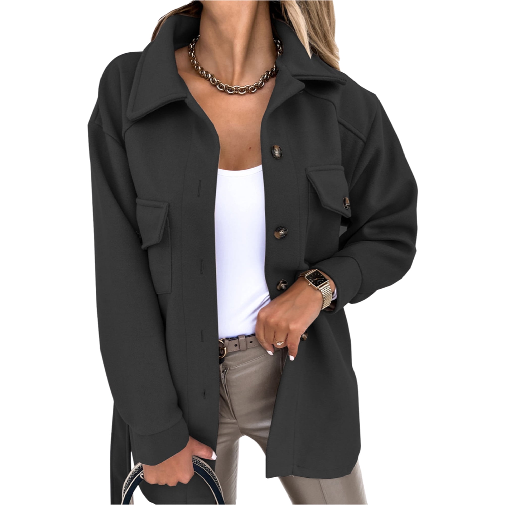 Click here for Sylvamorning Women Peacoat Jacket Single Breasted... prices