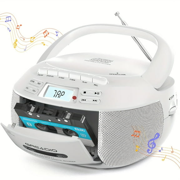 Retro JUKEBOX Wireless Wood Sound System CD MP3 Radio Wireless ...