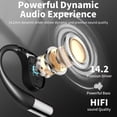 Wireless Bone Conduction Earphones, Open-Ear Bluetooth 5.4 with 80H ...