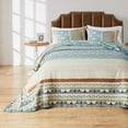 Greenland Home Fashions Thalia Reversible Cotton Quilted Bedspread Set ...