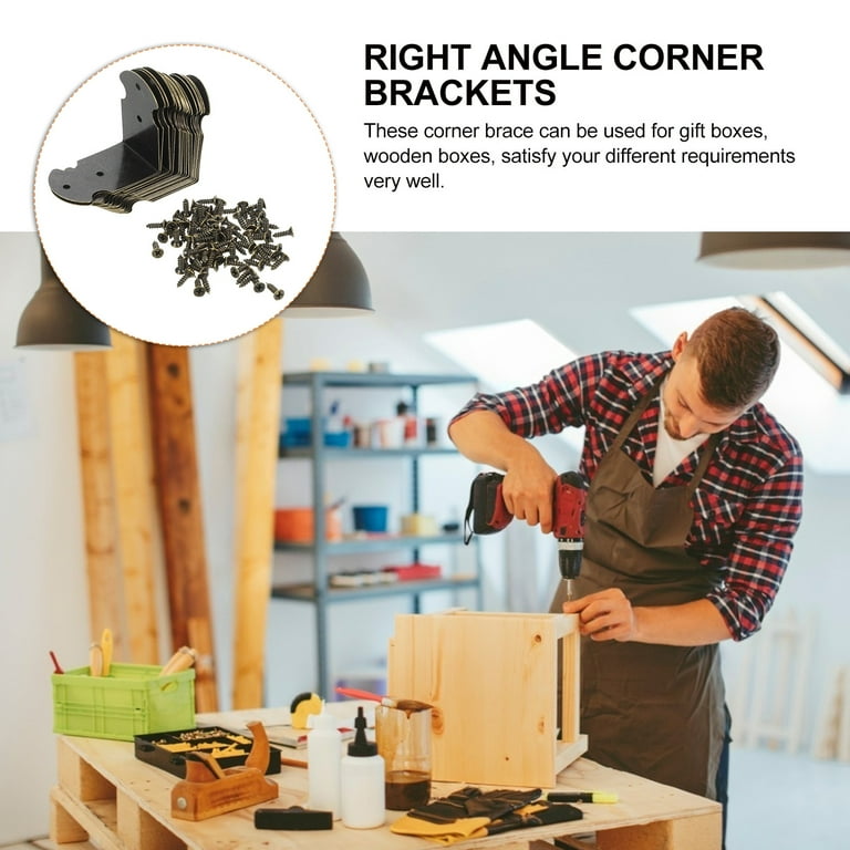 Vintage Metal Corner Brackets 20 Pcs Antique Copper Boxes And Strips