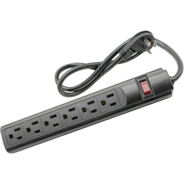 12 Outlet Long Power Strip Surge Protector with 2100 Joules, 3FT Power ...