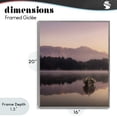 Stupell Industries Tranquil Lake Sunsets Gray Framed Giclee Art, design ...