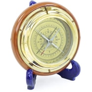 Nagina International 5" Silver Plated Gimbaled Brass Compass with Stand ...