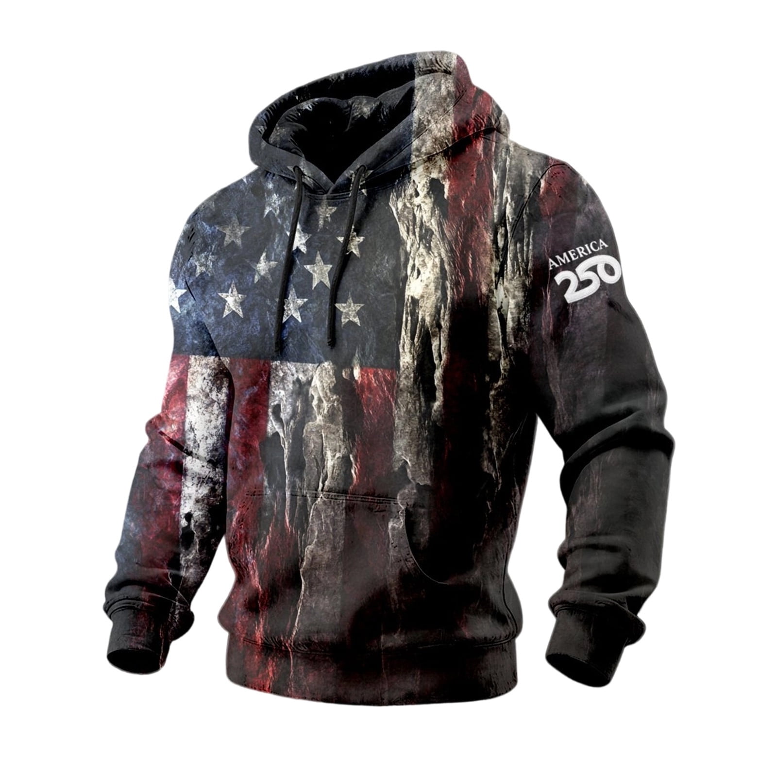 Click here for Wanpidan Patriotic Graphic Pullover Hoodie For Eve... prices