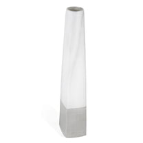 Gild Design House Raine Small Ceramic Floor Vase in White/Gray ...
