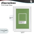 Stupell Industries Matcha Powder Green Shade White Framed Print Under ...