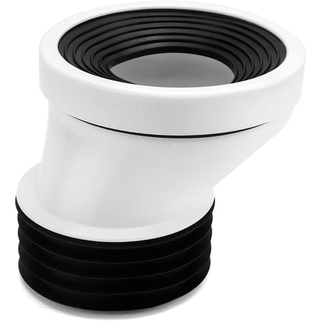 50mm Toilet Offset pan Connector PVC Waste Pipe Connector - Walmart.ca