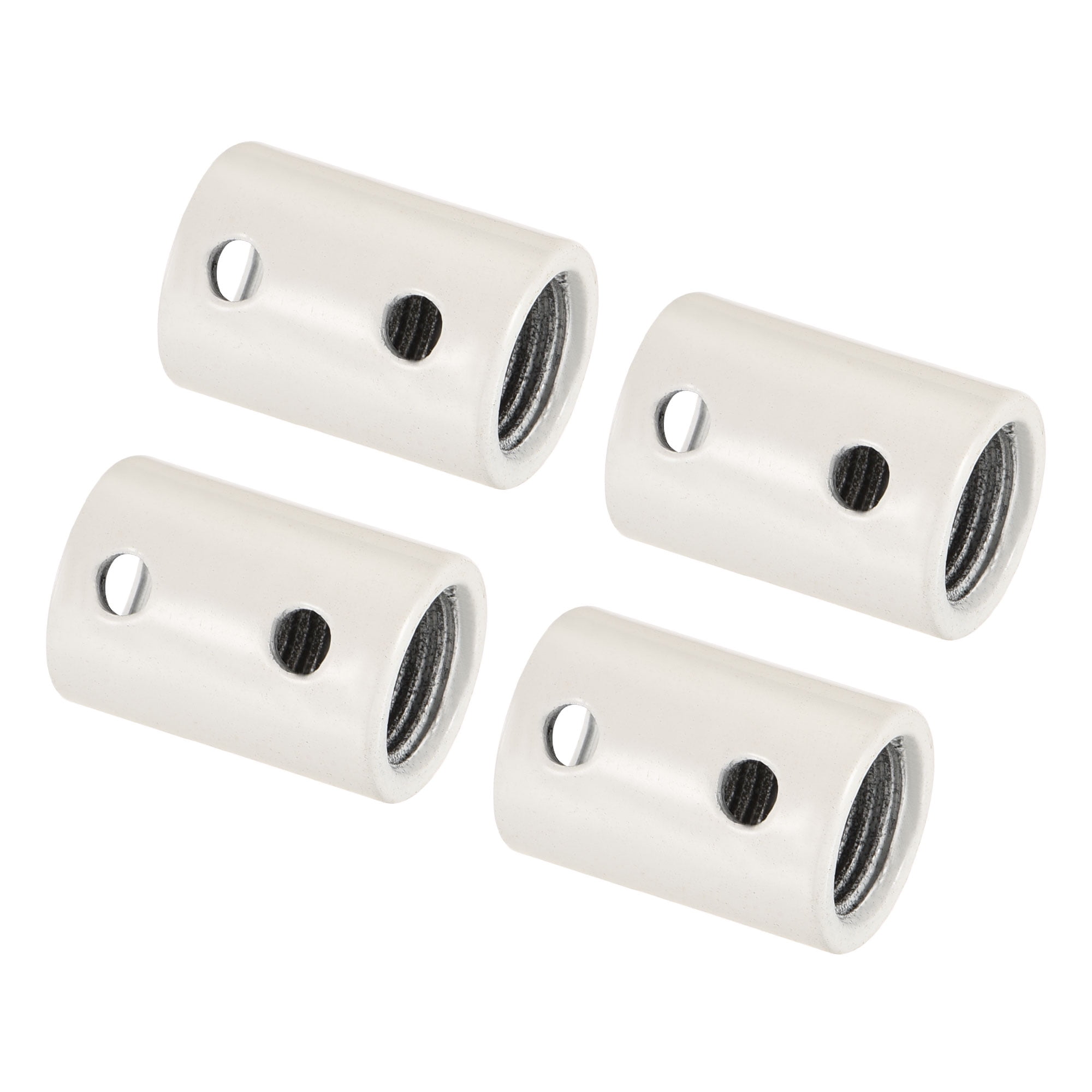 Uxcell M10 M4 Thread Sleeve Stud Pipe Connector Round Coupling Nut ...