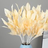 Farfi DIY Craft Artificial Leaf Simulation Rubber Leaf Shape Wedding ...