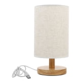 HORIALENCE 1Pack Night Stand Lamp Wood Base for Adults - Walmart.com