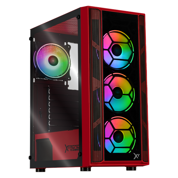 Gabinete XTREME PC GAMING Kronos Media Torre 4 Fan ARGB Rojo CXTGSXRD rojo | Bodega Aurrera en línea