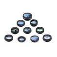 APEXEL 10-Piece Phone Camera Lens Kit: 0.63X Wide Angle, 15X Macro, 198 ...