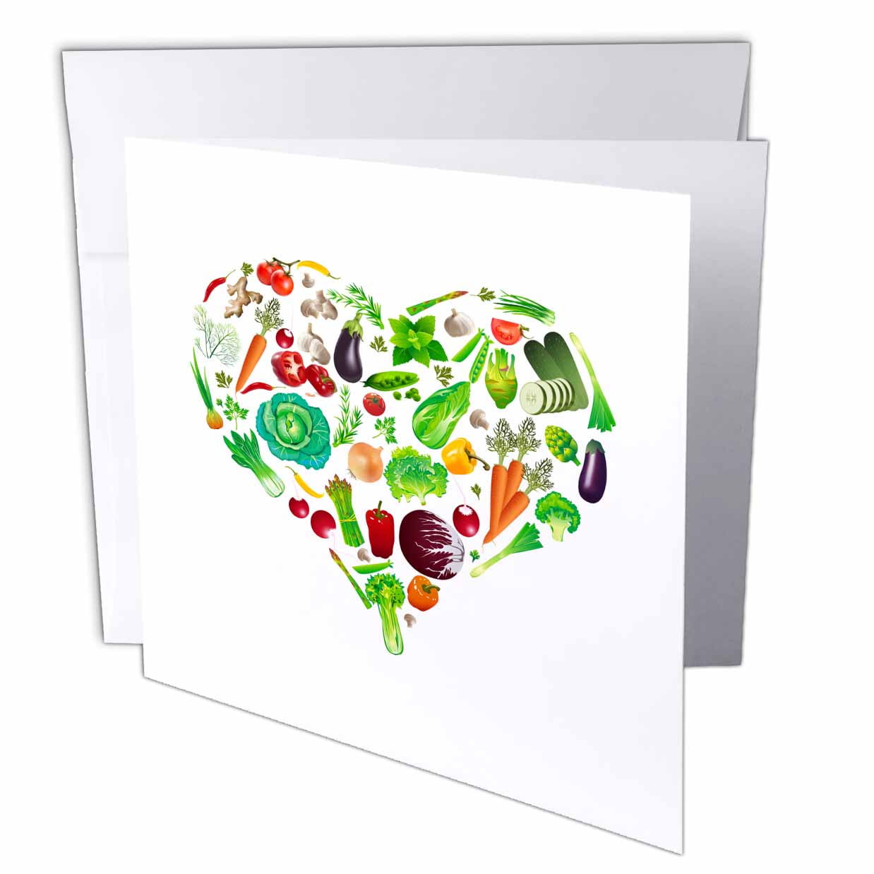 3dRose I love vegetables Cool veggie design with many different ...