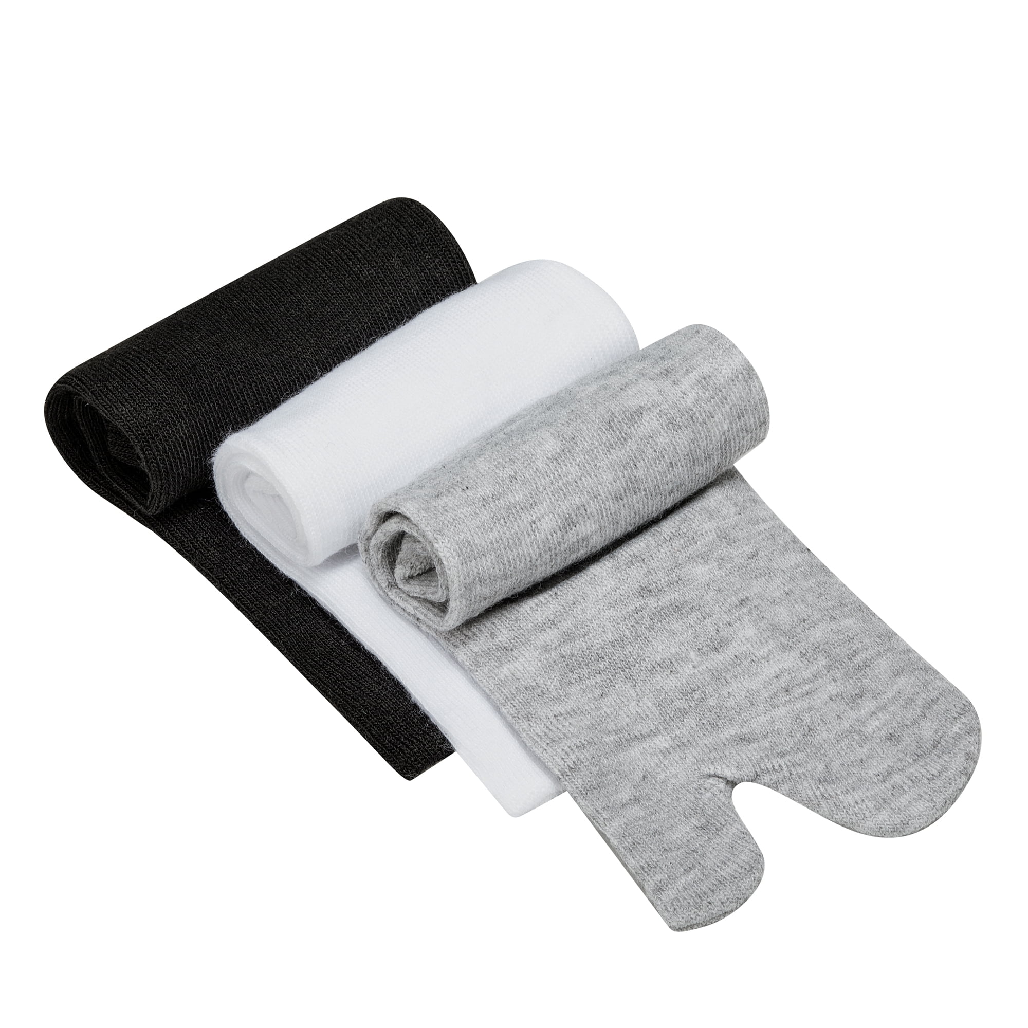 3 Pairs Men Women Cotton Flip Flop Two Finger Socks Work Sneaker Socks ...