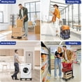 600 LBS Folding Hand with 6 Wheels(2 with ), Hand Foldable with 2 ...