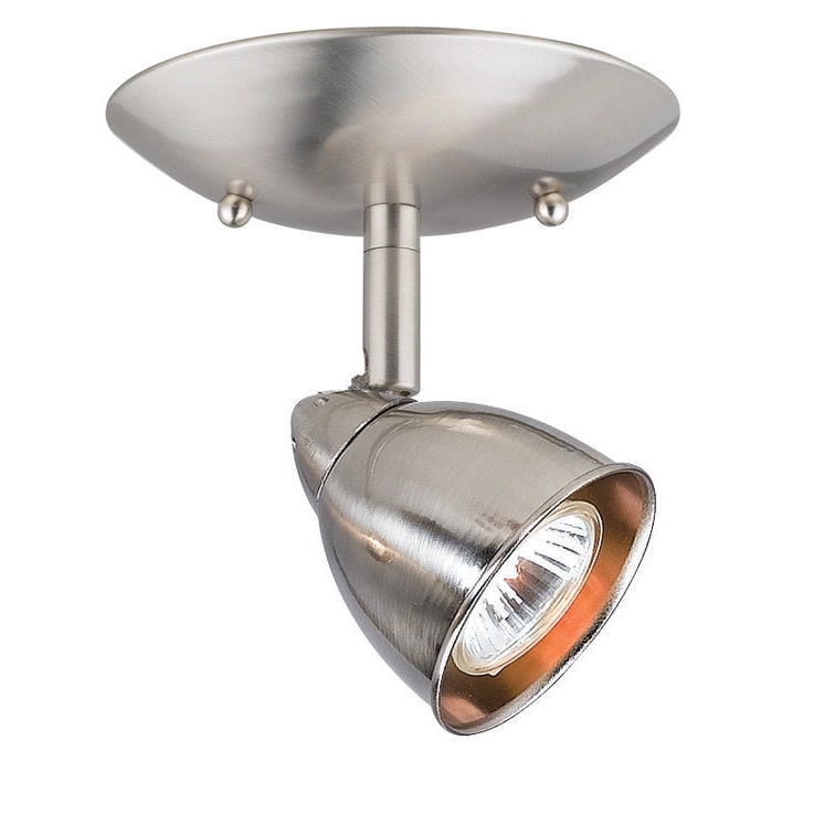 Cal Lighting Orbit Silvertone Metal Round 1-light Fixture with Bulbs ...